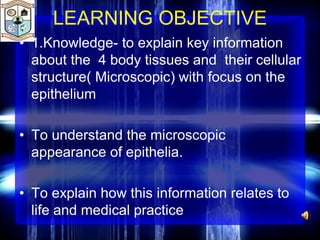 Histology 2.pdf introduction to tissues chapter 2 | PDF