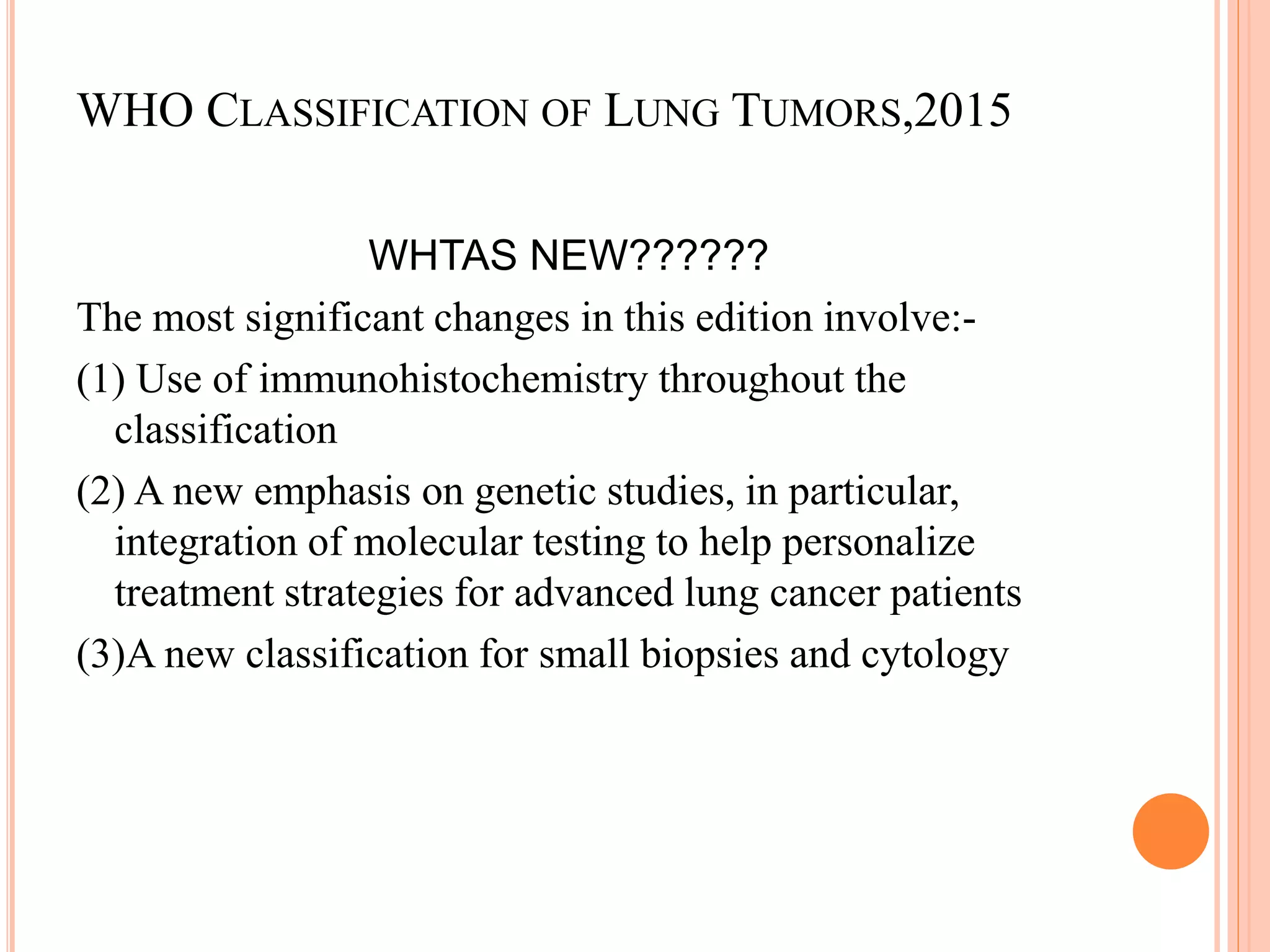 Histology and staging of lung cancer & metastatic | PPTX