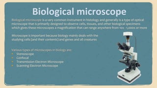 Histology & Cytology Instruments | PPTX