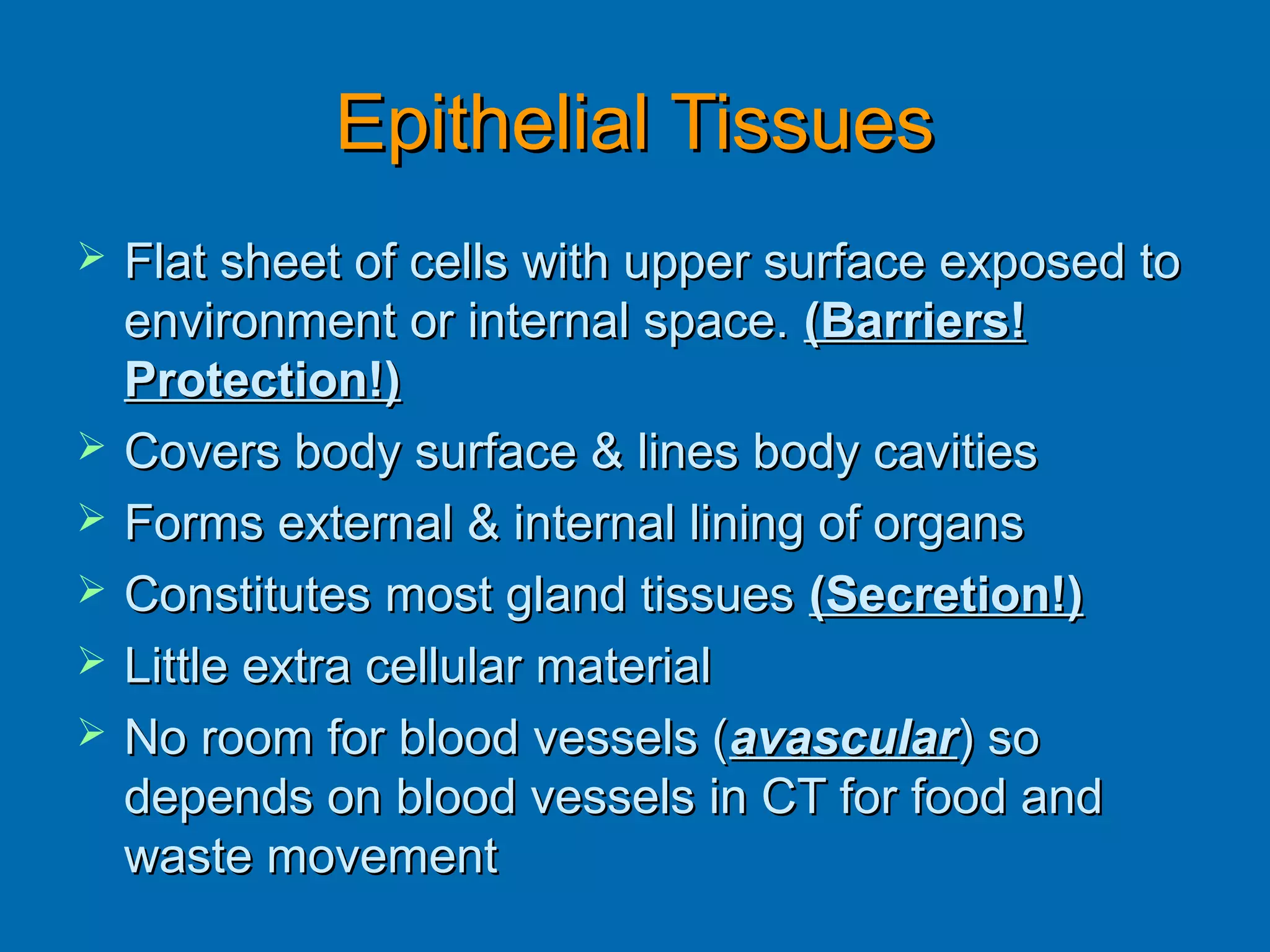 Histology epithelial tissue | PPT