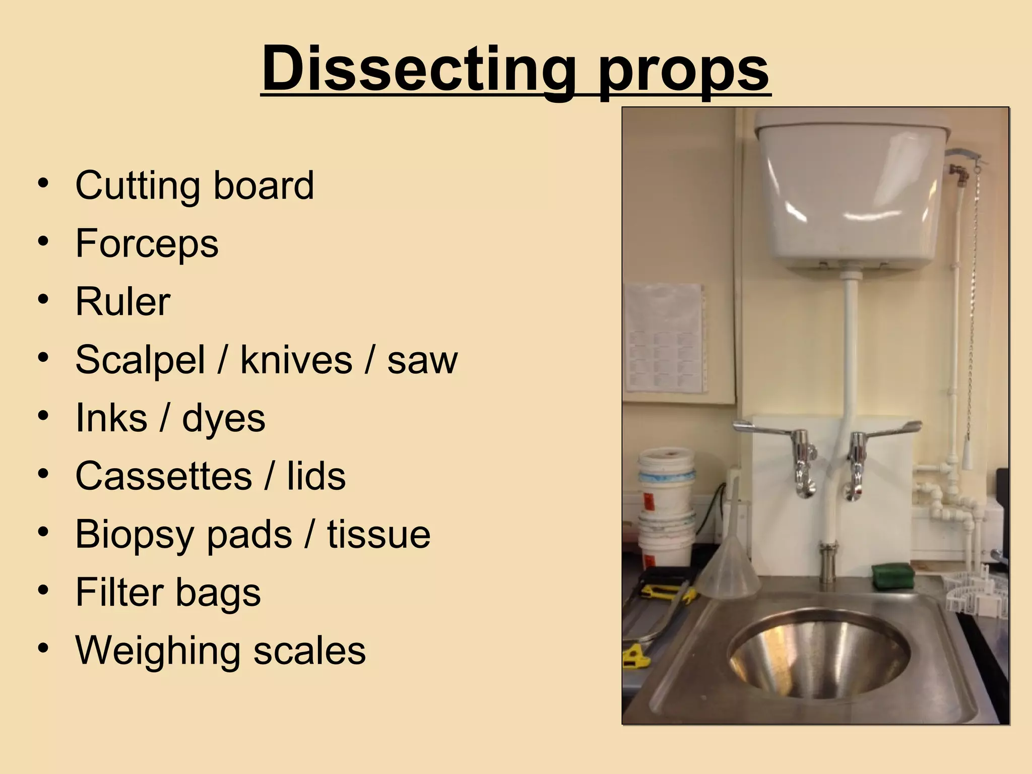 Histopathology In Practice - Sample Reception, Dissection, Processing, Embedding. | PPT