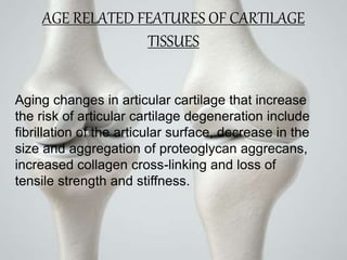 CARTILIAGE AGE AND HISTOLOGY REGENERATION OF BONE {HEMANT RAO} | PPTX