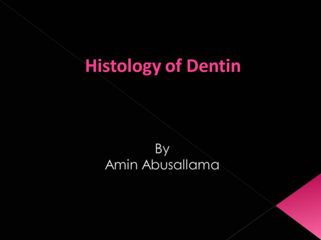 Histology of dentin | PPT | Dental Health | Diseases and Conditions