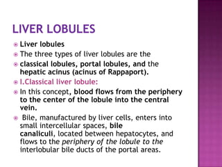 Histology of liver by aravindh dpi | PPTX