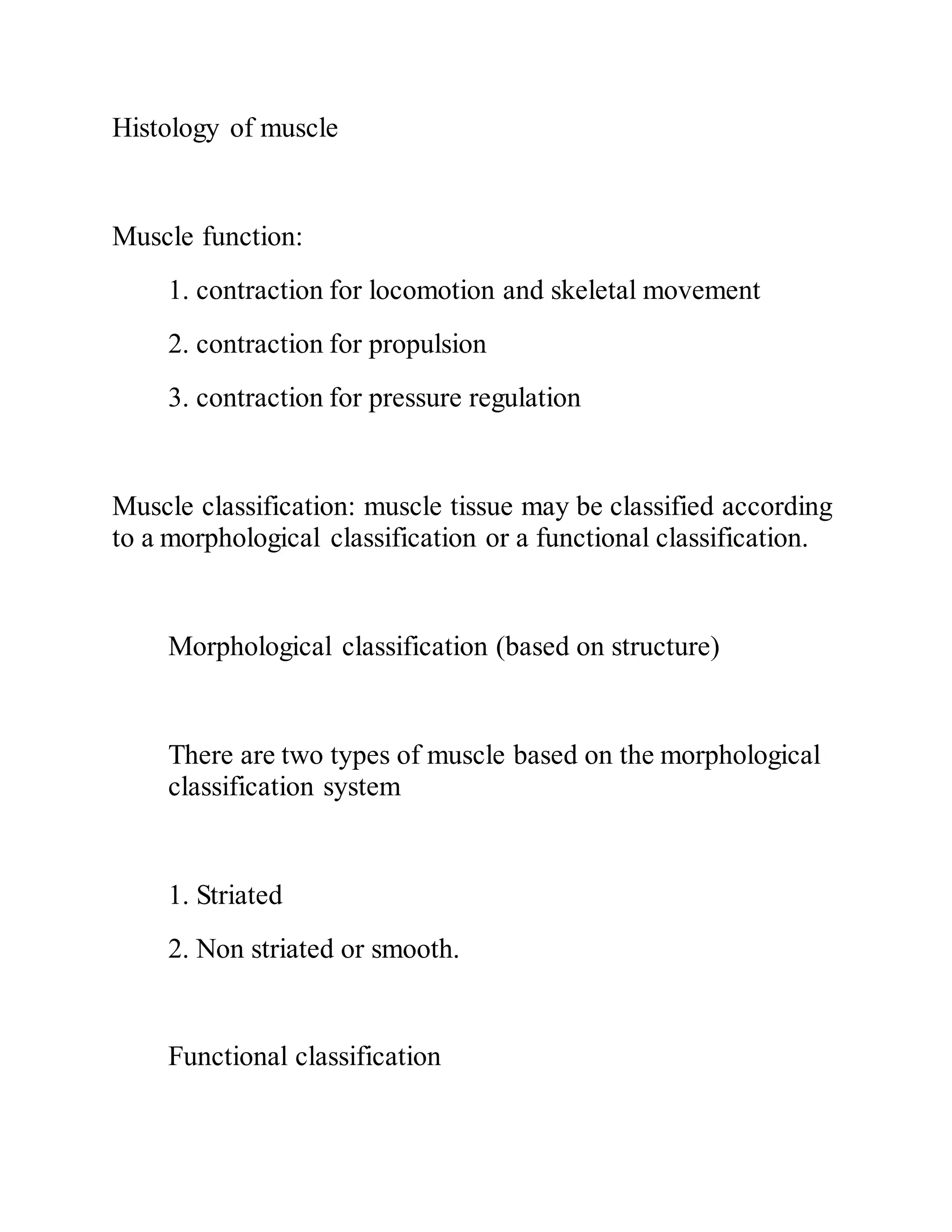 Histology of muscle | DOCX