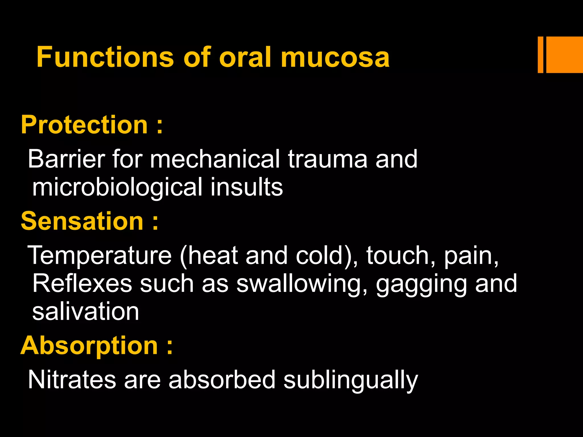 Histology of oral mucous membrane and gingiva | PPTX