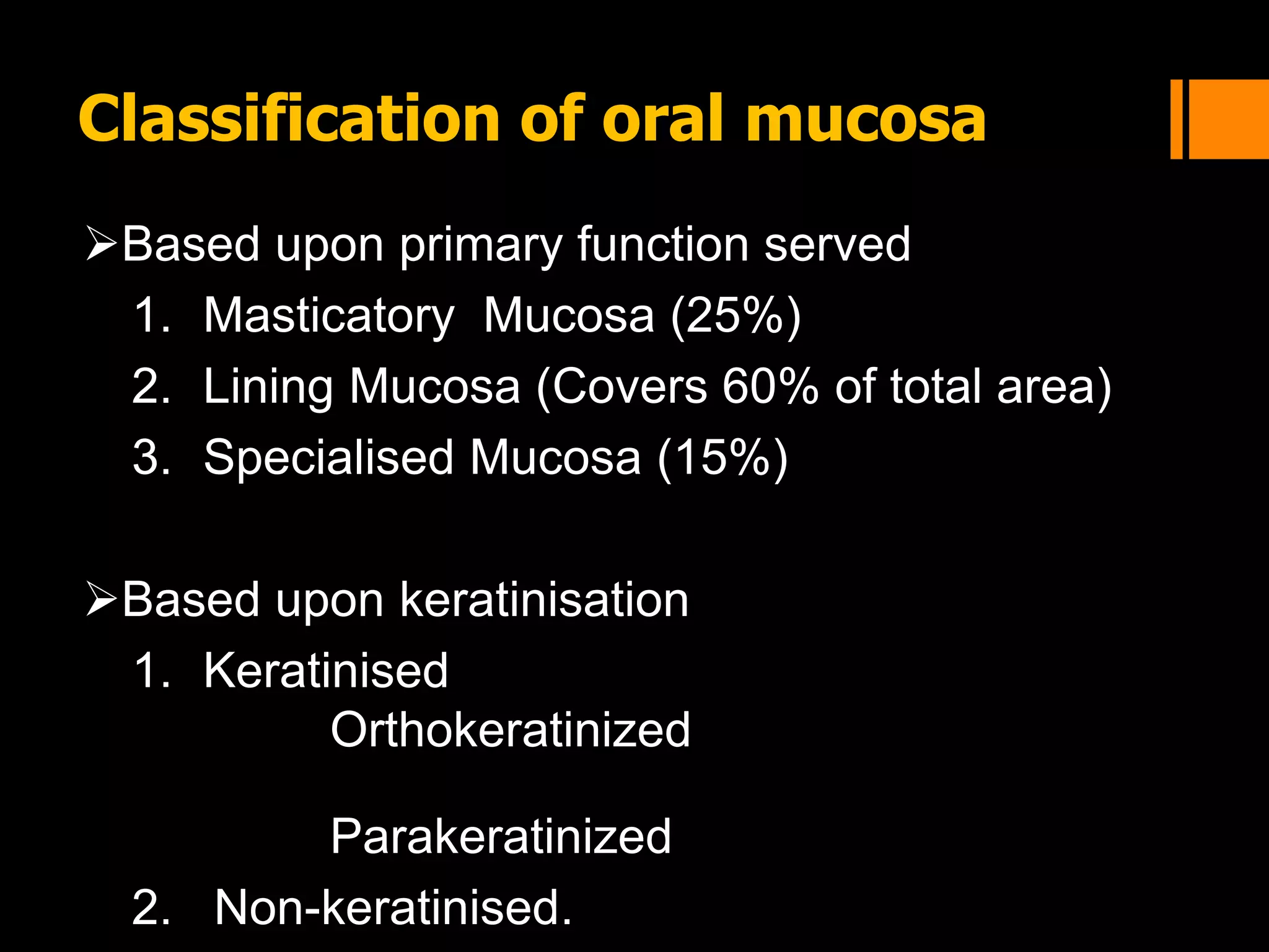 Histology of oral mucous membrane and gingiva | PPTX