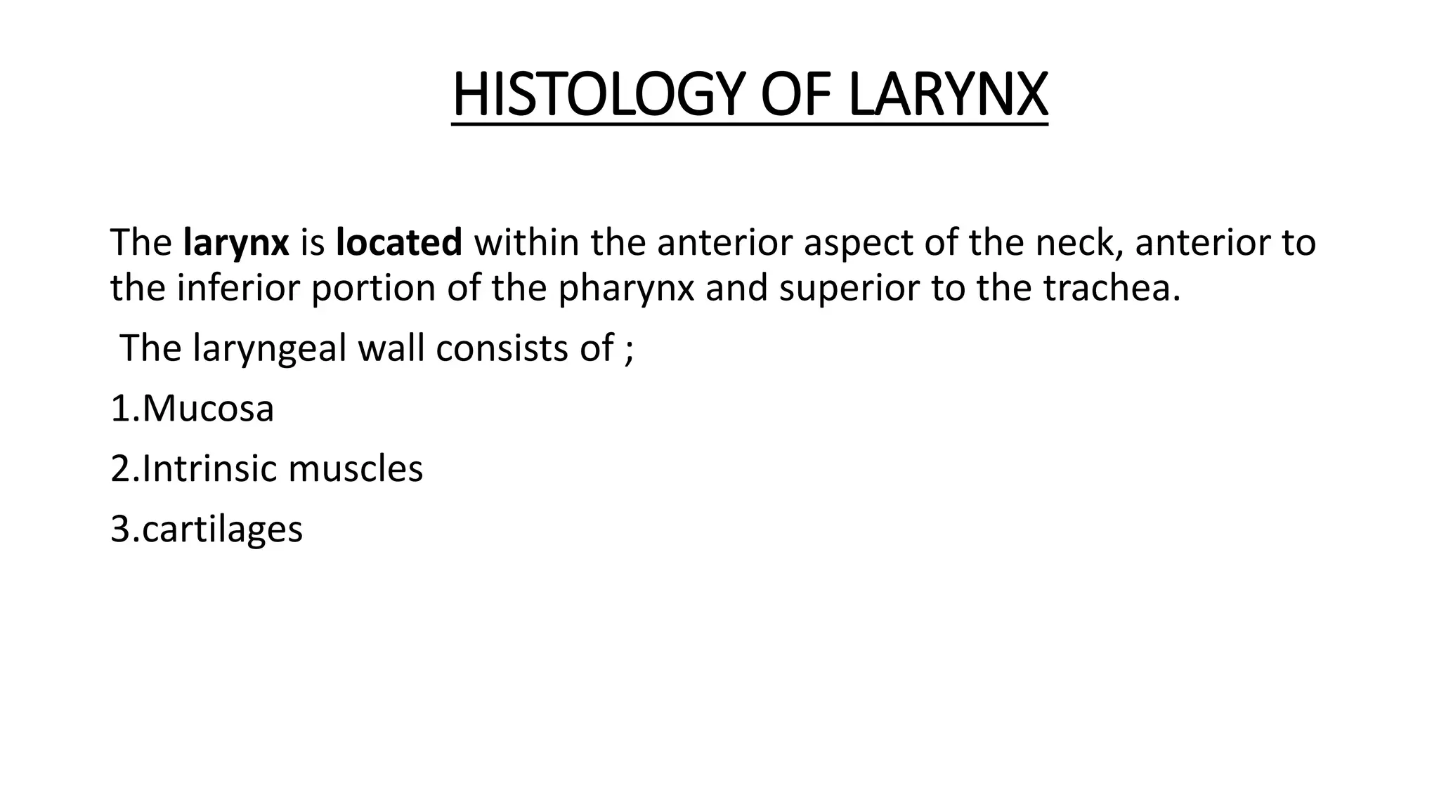 Histology of pharynx & larynx | PPTX