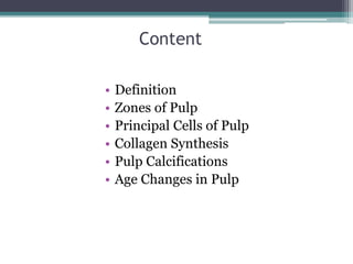 Histology of Pulp | PPTX