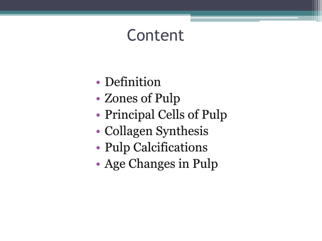 Histology of Pulp | PPTX | Dental Health | Diseases and Conditions