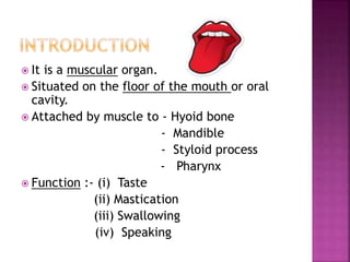 Histology of tongue by Dr. Shubham Gupta | PPTX