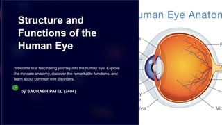 HUMAN EYE(STRUCTURE AND FUNCTIONS)pptx | PPT