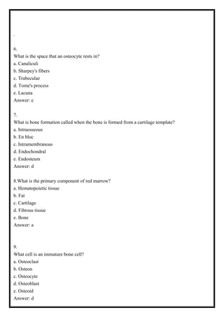 Histology world mcq | PDF