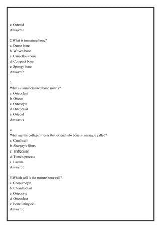 Histology world mcq | PDF