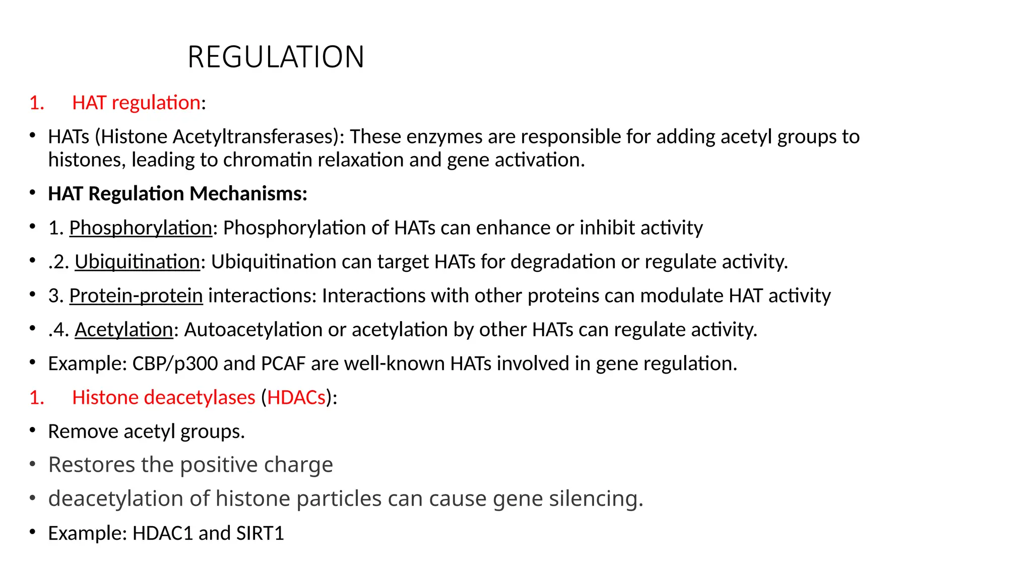HISTONE ACETYLATION.pptx molecular biology | PPTX