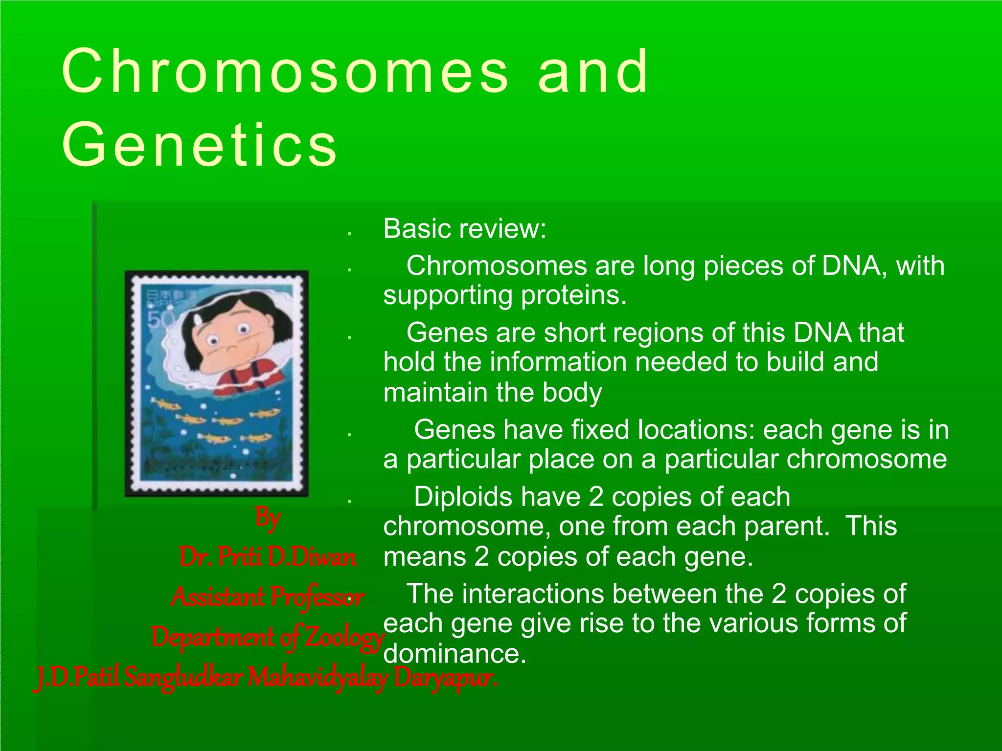 chromosome and genetics | PPTX | Genetics | Science