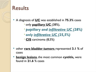 HISTOPATHOLOGICAL DIAGNOSIS OF BLADDER UROTHELIAL CARCINOMA ON ...