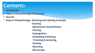 HistoPathology Ppt. Arshita Gupta for Diploma | PDF