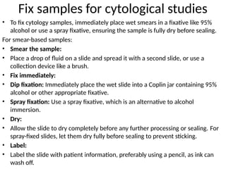 Histopathology and Cytopathology (Practical) part 1st | PPTX
