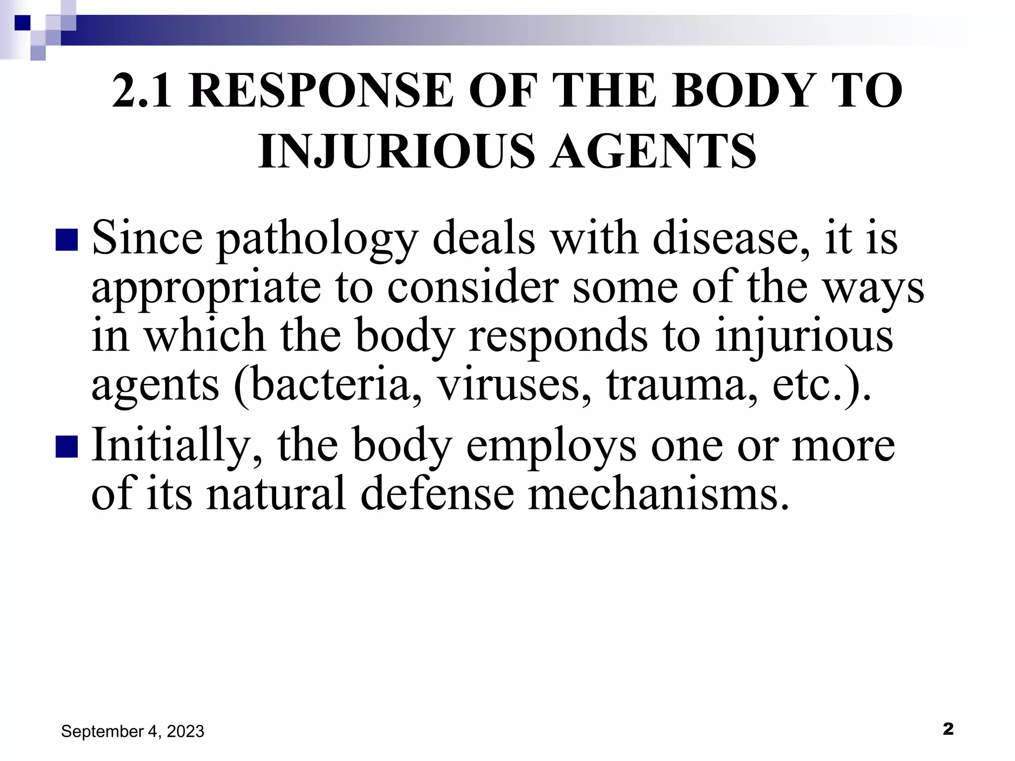 Histopathology Chapter 2- Responce of the body to injurious .ppt