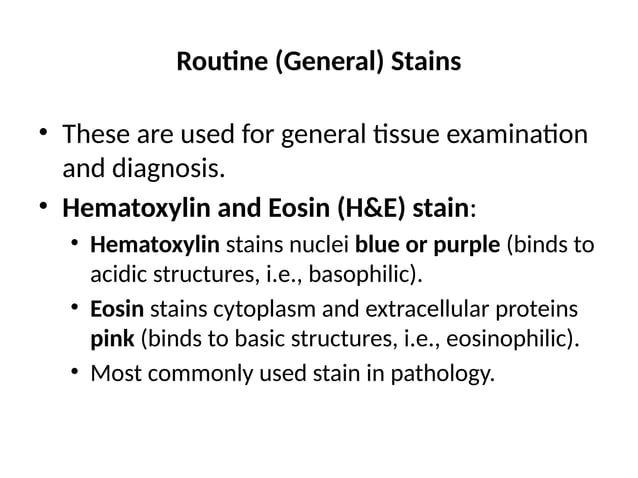 HISTOPATHOLOGY II ;STAINING.pptx STAINIG PROCEDURES AND OBSERVATIONS | PPT