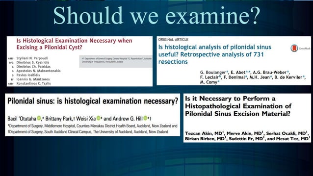 Histopathology of Pilonidal Sinus | PPTX | Ear, Nose and Throat ...