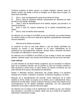 Histopatologia de las caries dental | DOCX