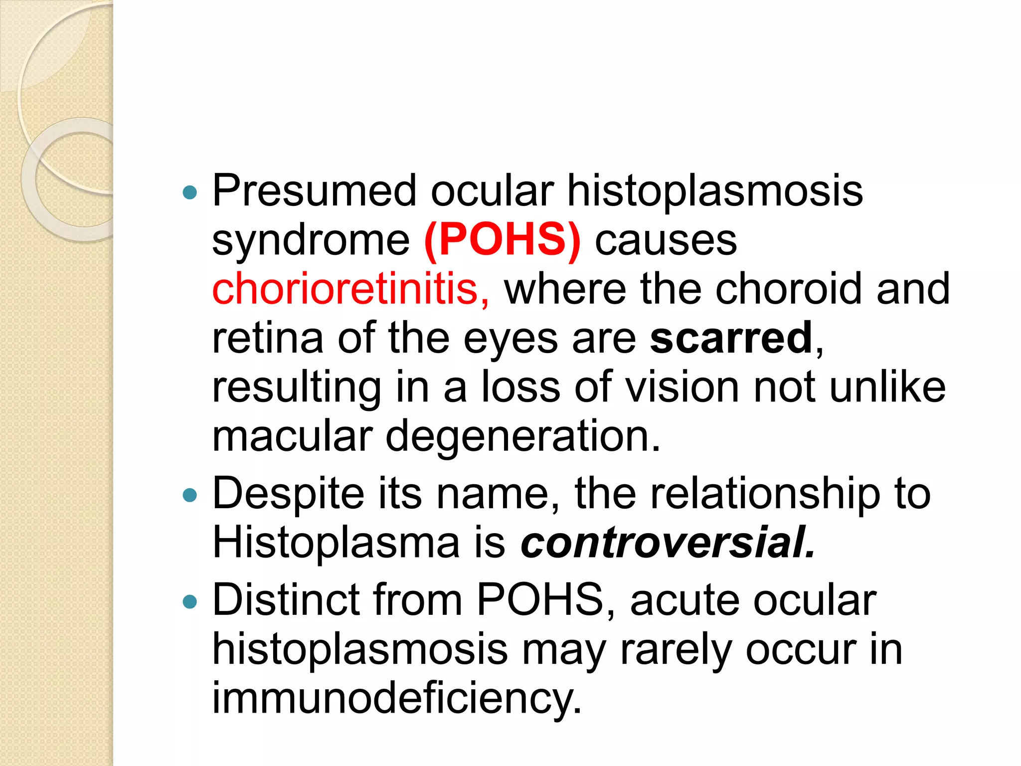 Histoplasmois mycology, epidemiology, laboratory diagnosis | PPTX