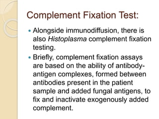Histoplasmois mycology, epidemiology, laboratory diagnosis | PPTX