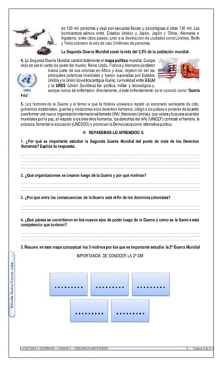 Guía: La Segunda Guerra Mundial. Parte 1 | DOCX