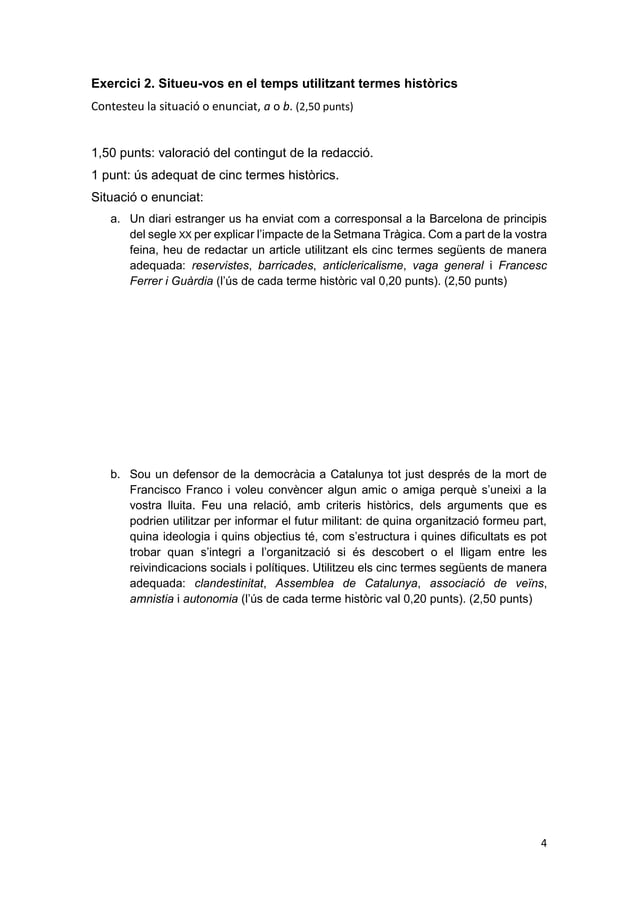 Examen De Historia De La Pau 2025 De Cataluña Pdf