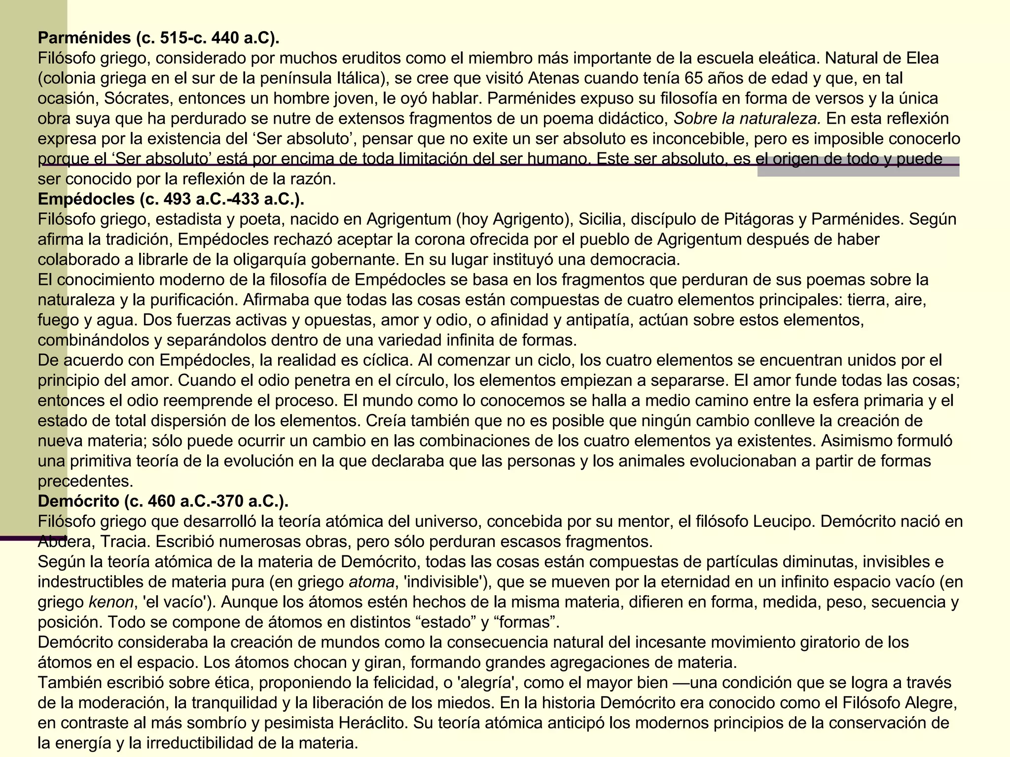 HISTORIA DE LA FILOSOFIA ANTIGUA | PPT