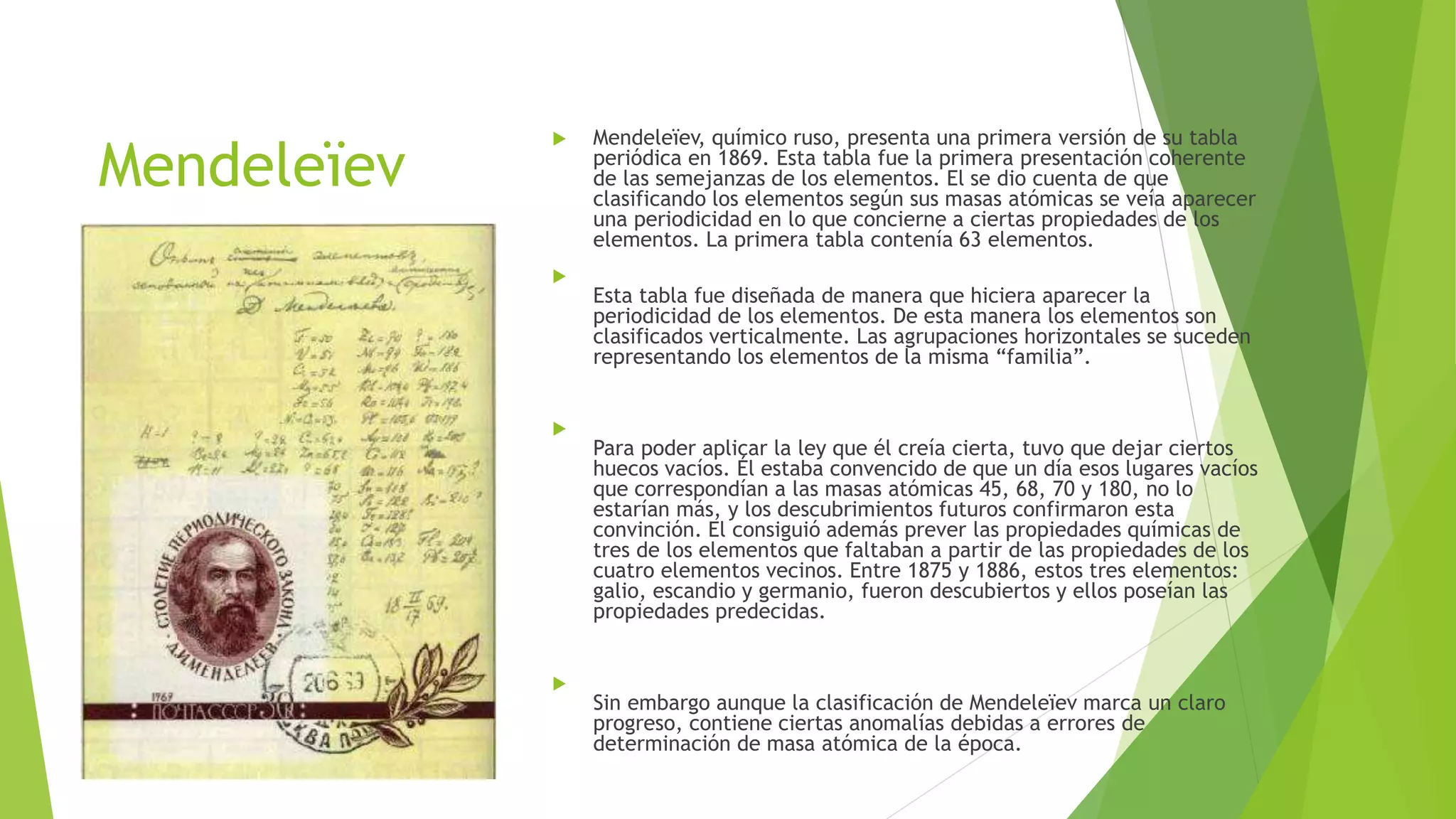 Historia de-la-tabla-periodica | PPTX