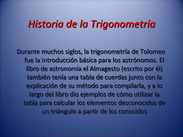 Historia De La TrigonometríA | PPT