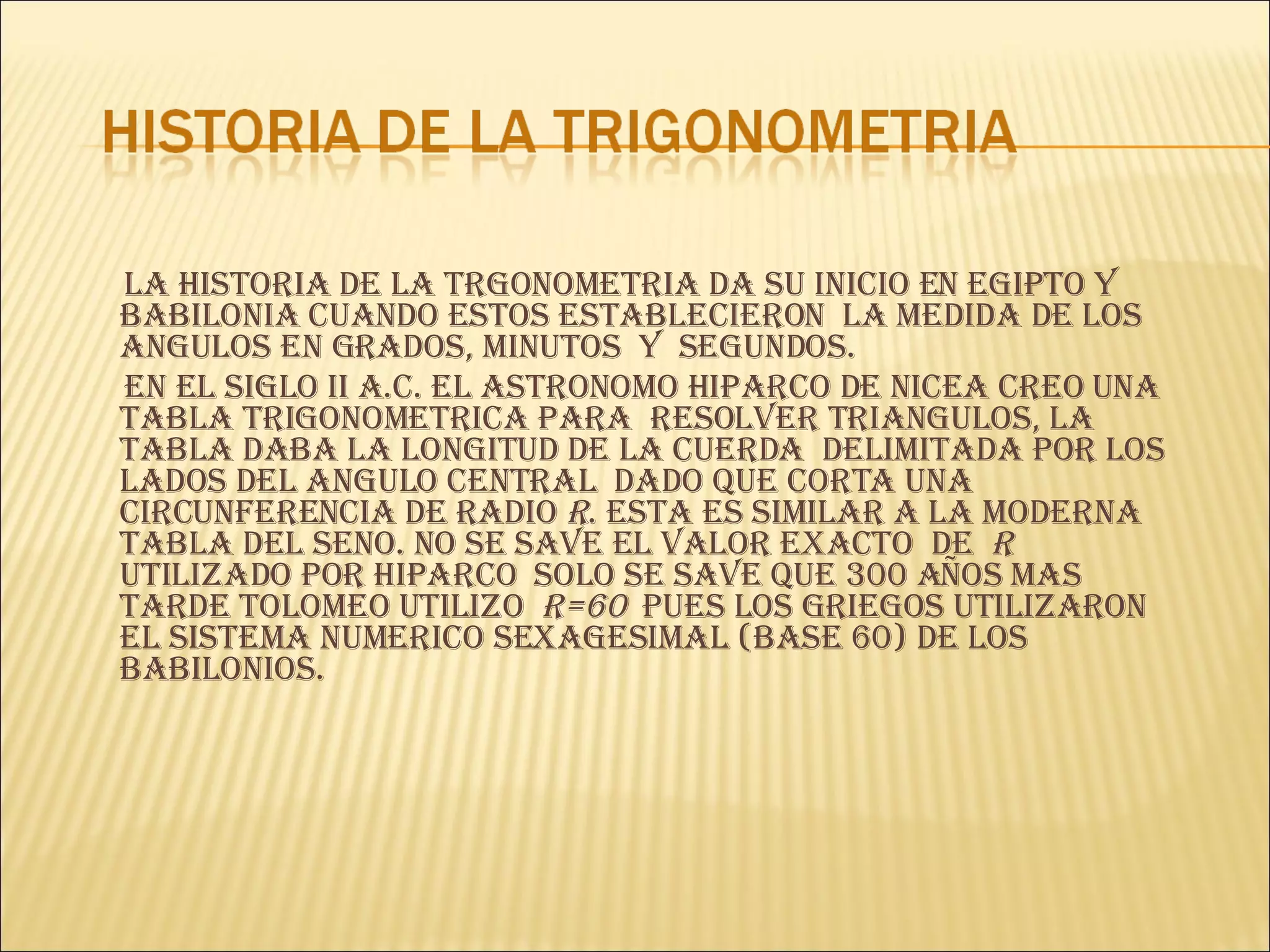 Historia de la Trigonometría | PPT