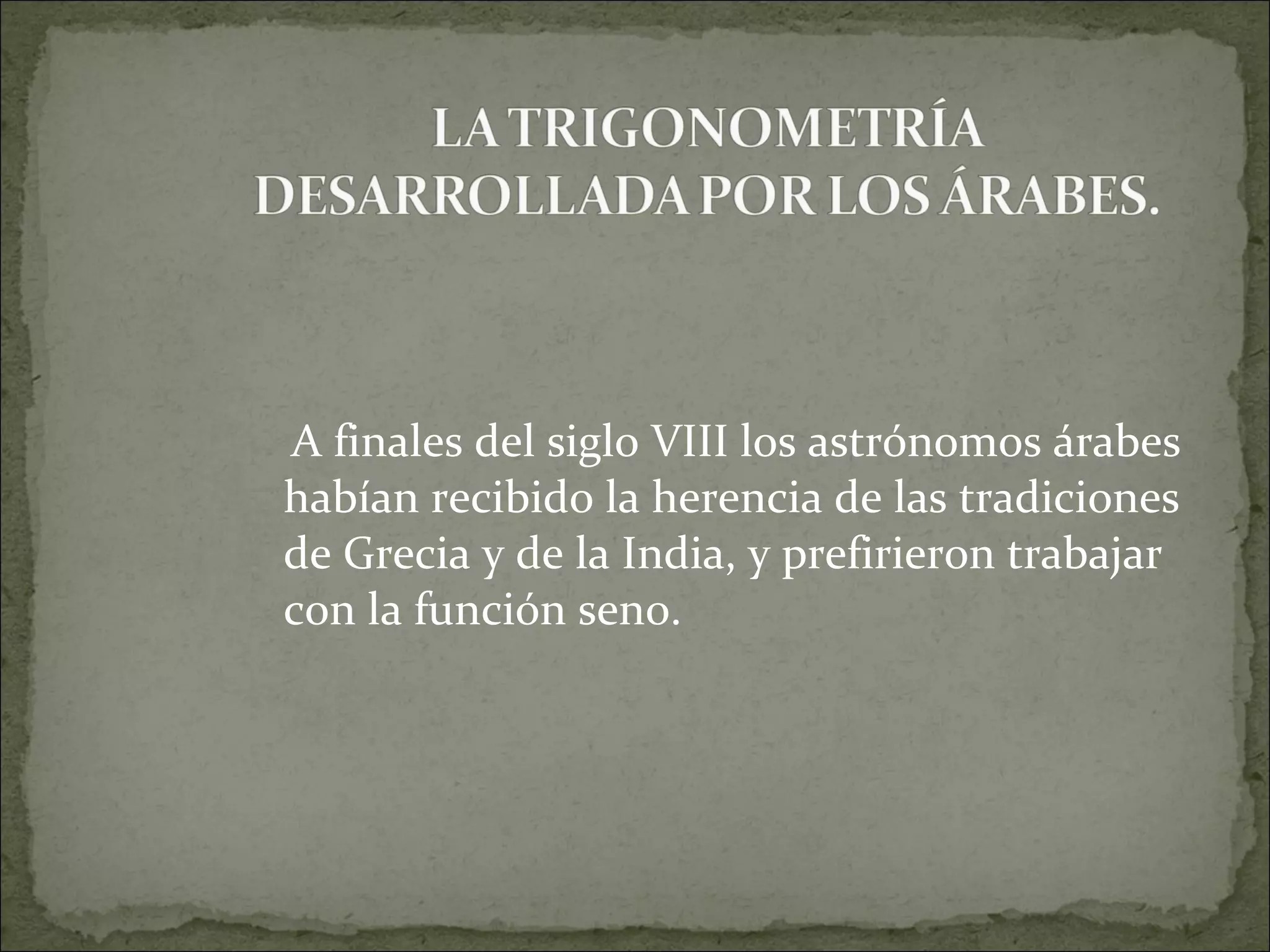 Historia De La Trigonometria Ppt