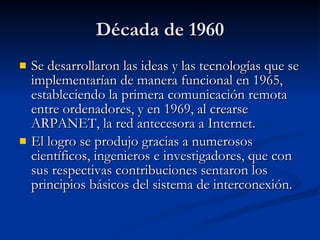 Historia Del Internet | PPT