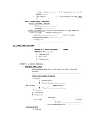 Historia clinica | DOCX
