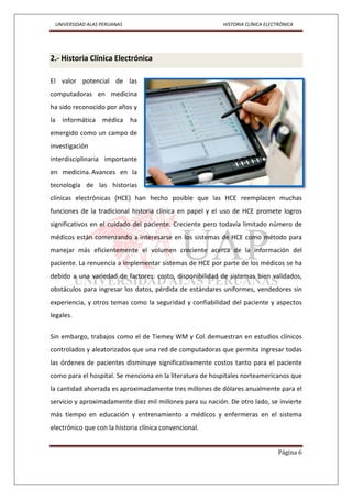 Historia clinica electronica jairo quinteros2 | PDF | Healthcare ...