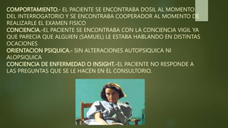 Historia clinica Psiquiatrica | PPTX
