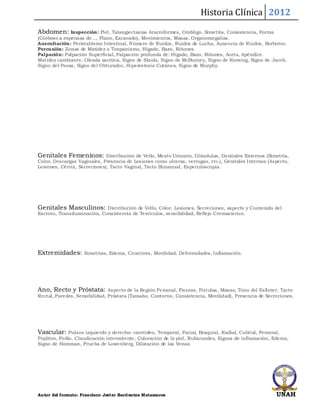 Formato de Historia Clínica Completo | PDF