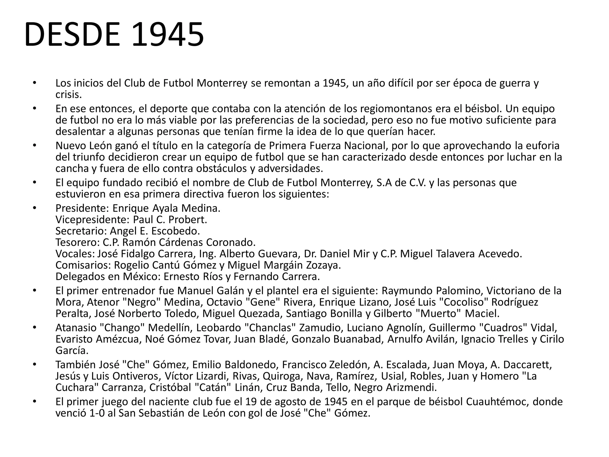 Historia club de futbol monterrey | PDF