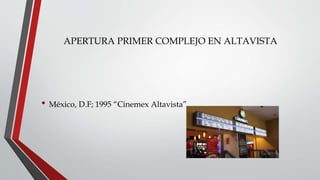 Historia, crecimiento y expansión de cinemex presentacion | PPTX