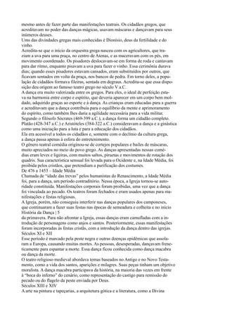 Historia da dança | ODT
