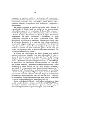 Historia da evangelizacao_do_brasil | PDF