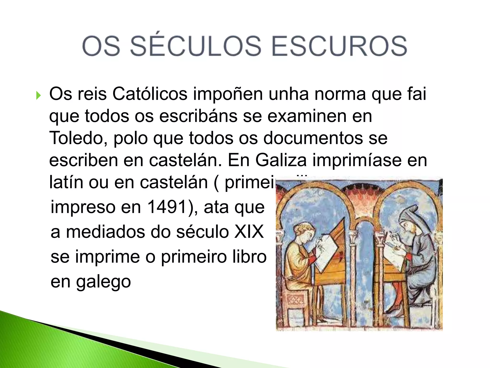 Historia da lingua galega | PPTX