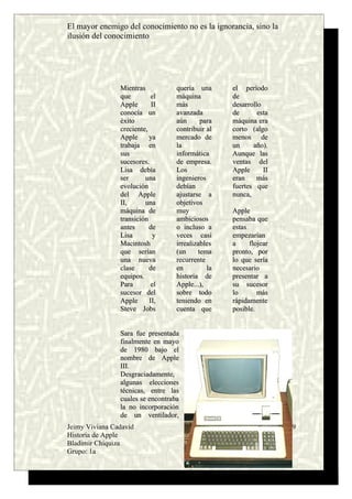 Historia de apple2 | PDF