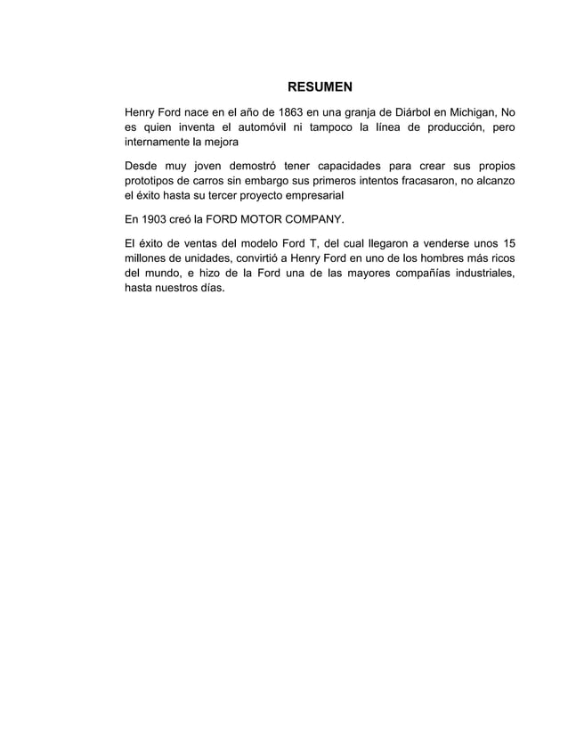 Historia de ford | PDF