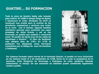 Historia de Guatire. Venezuela. Municipio Zamora. Edo. Miranda | PPT