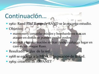 Historia de internet | PPTX